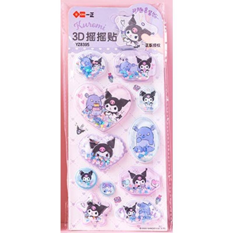 Sanrio สติกเกอร์กลิตเตอร์ ลาย Mymelody Kuromi Cinnamoroll ใช้ซ้ําได้ ...