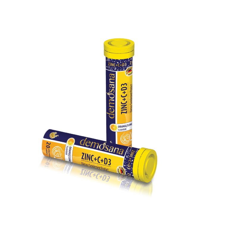 Zinc + C + D3 Orange - Lemon Flavour Dietary Supplement Product ...