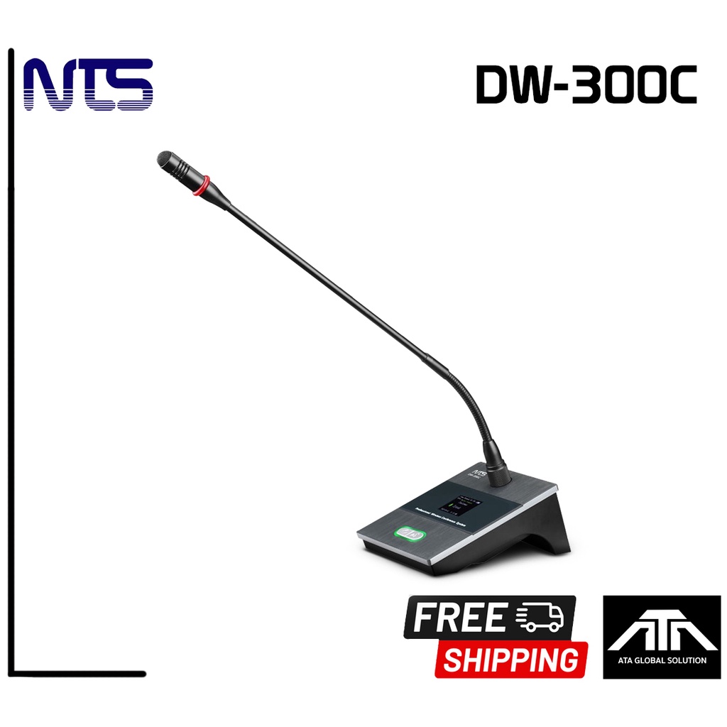 ไมค์คอนเด็นเซอร์ NTS DW-300C ชุดประธานระบบไร้สาย UHF ก้านไมค์ 48 ยาว cm. | Shopee Thailand
