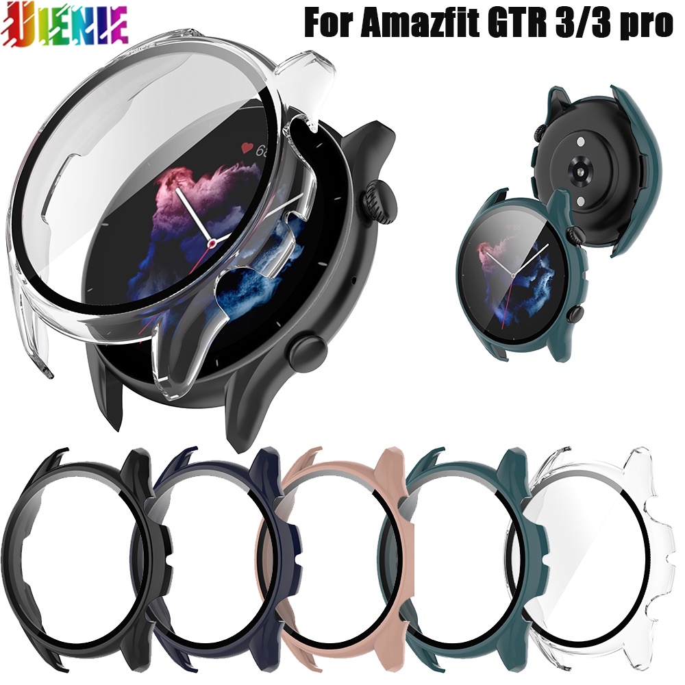 เคส Amazfit GTR3 / GTR3 PRO เคส+กระจกในตัว เคสซิ.กระจก+เคสกันรอยหน้าจอ ...