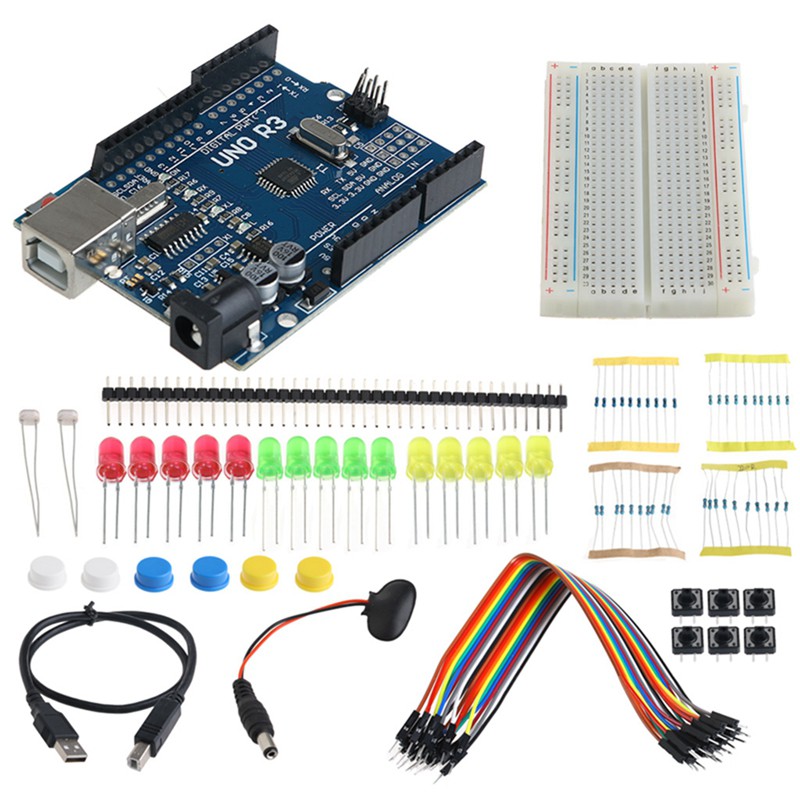 Starter Kit UNO R3 บอร์ดวงจร Jumper 1 ชุด สำหรับ Arduino | Shopee Thailand