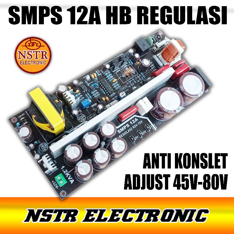 Smps audio 12A HB regulation ที่ปรับได้ 50v ถึง 75v Anti-coslet ...