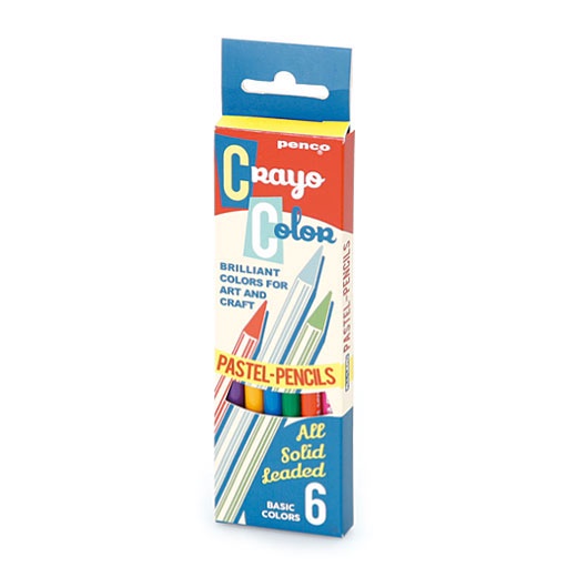 Penco Color Pencils / เซ็ตสี 6 แท่ง แบรนด์ Penco จากประเทศญี่ปุ่น ...