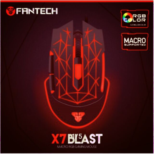 เมาส์FanTech X7 BLAST (RED) | Shopee Thailand