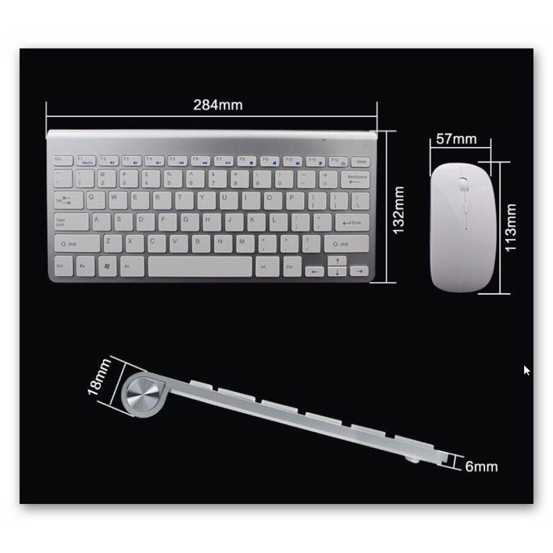 [Wireless Office Keyboard] ชุดเมาส์ คีย์บอร์ด ไร้สาย แป้นพิมพ์ไทยอังกฤษ ...