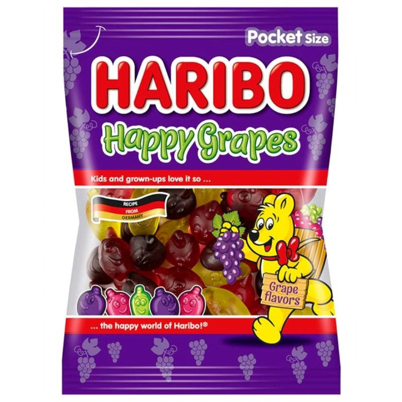 Haribo Starmix Peach Happy Grape Mango Cherry ฮาริโบ้ เยลลี่ผลไม้รวม ...