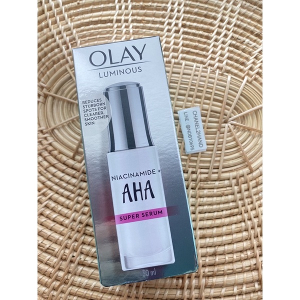 ใหม่ AHA 6ml ROSE CHANEL2HAND99 OLAY LUMINOUS AHA SUPER SERUM 30ml โอเลย์ ลูมินัส ไนอะซินาไมด์ ...