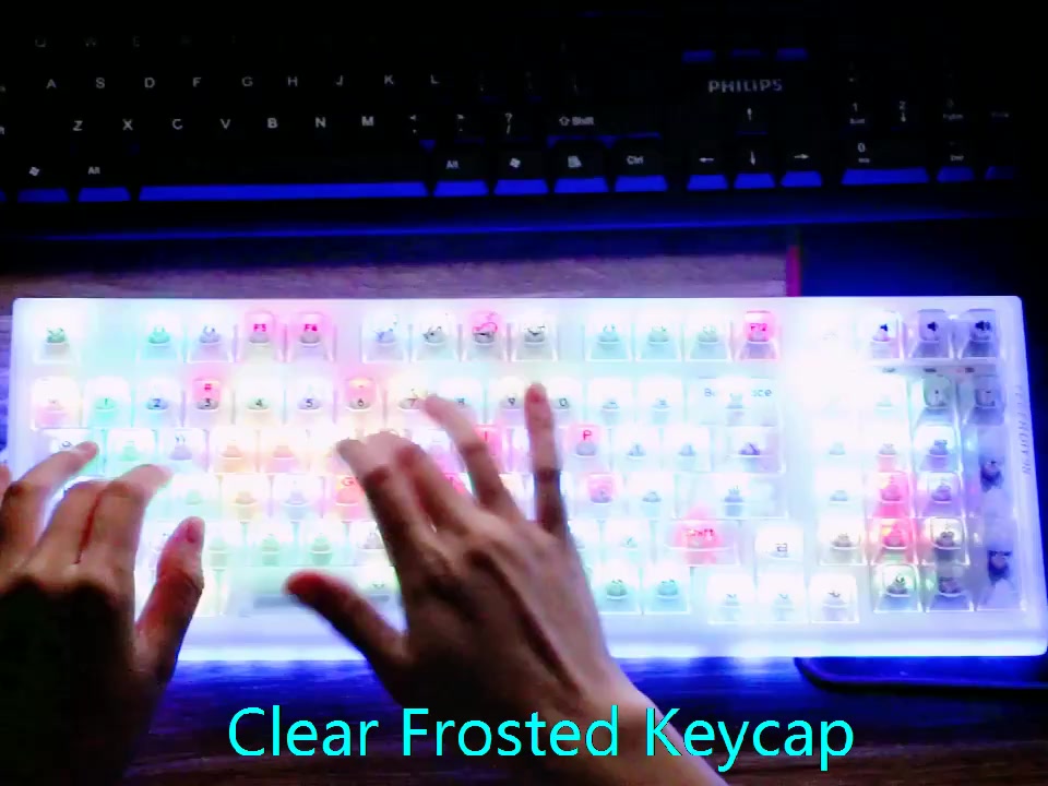 Keycap ใส ภาษาไทย 155 Keys NSA Profile Transparent Keycaps PC Material ...