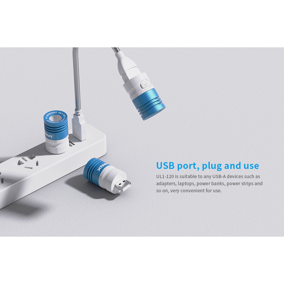 Xtar UL1-120 ไฟ LED EDC หนึ่งดวง สําหรับสายยางโลหะ USB สี่สี สําหรับ ...