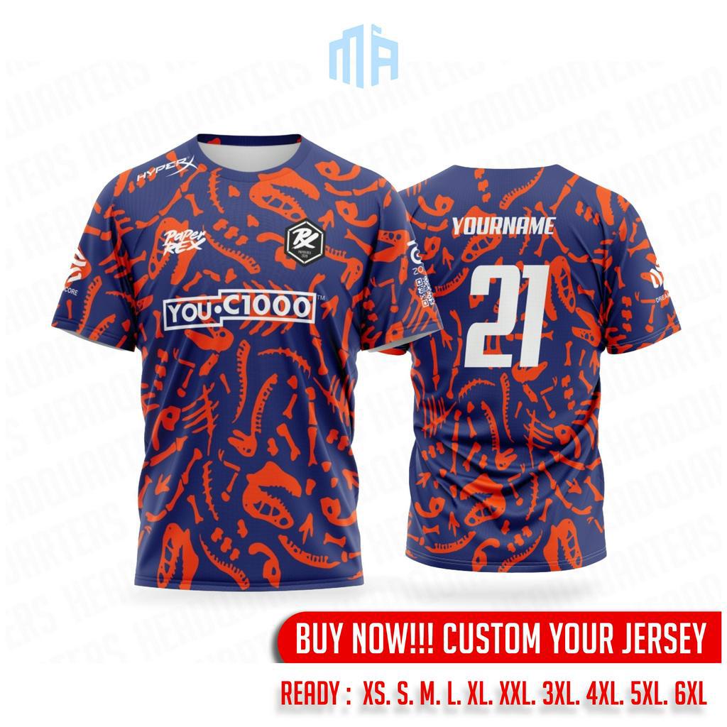 เสื้อกีฬาแขนสั้น พิมพ์ลาย Jersey Gaming PRX Paper REX valorant esport ...