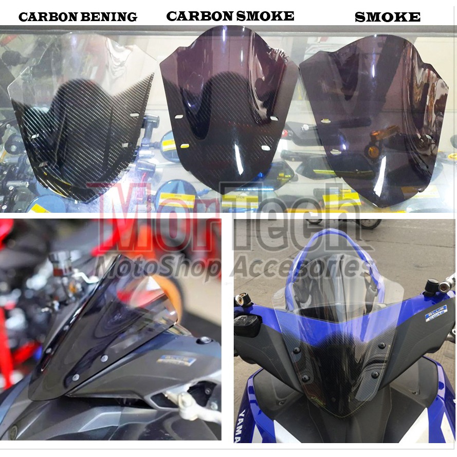 กระจกบังลม Aerox 155 NVX รุ่น MHR Carbon Carbon Sectbill Pisor Aerok ...