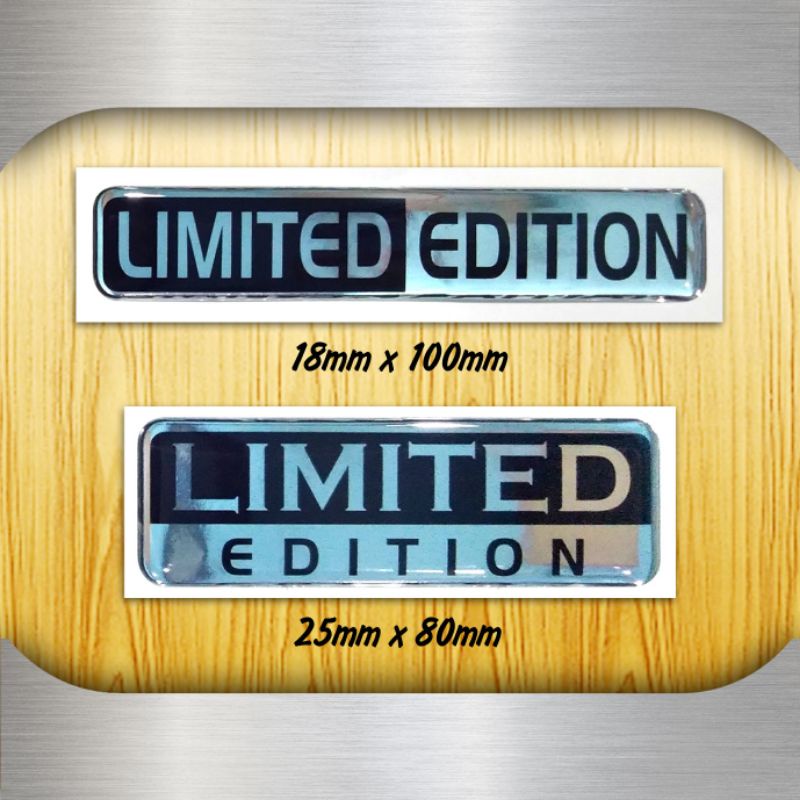 Emblem Limited Edition/Sticker Limited Edition นูนสีเงินโครเมียม ...