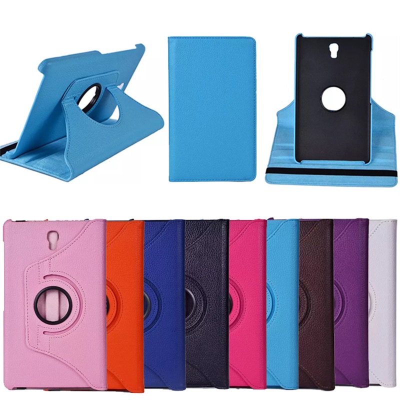 เคสหนัง Pu แบบหมุนได้ 360 องศาสําหรับ Samsung Galaxy Tab S 8.4 T700 ...
