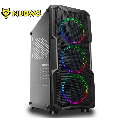 CASE (เคสเกมมิ่ง) NUBWO NPC-322 MJOLNIR GAMING CASE ไฟ RGB 3 ตัว สวยๆ ...