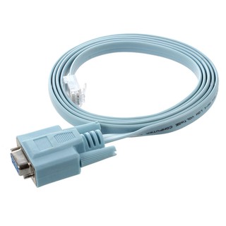 Cable DB9 TO RJ-45 Console Cable For Switch Router (สายแบนยาว 1.5M) CB ...