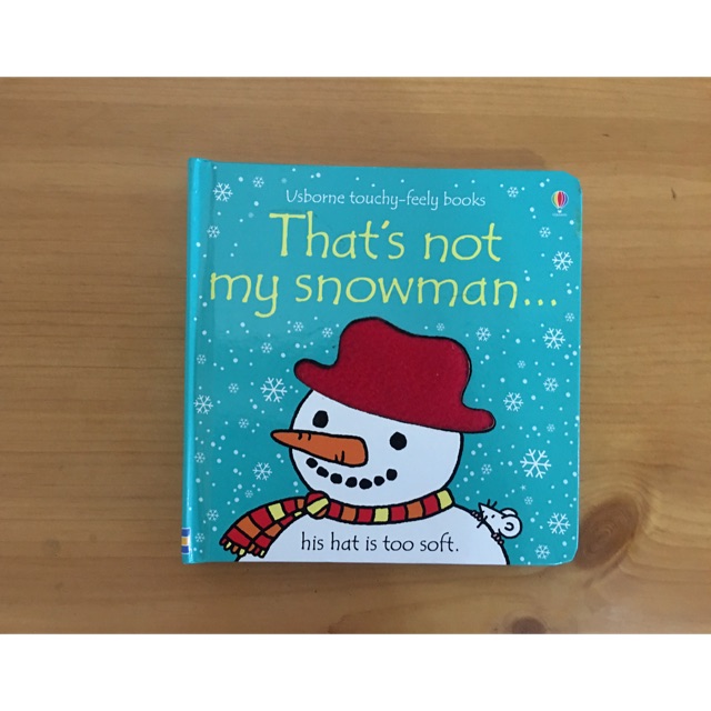หนังสือบอร์ดบุ๊คภาษาอังกฤษสภาพดี That’s not my snowman มีผิวสัมผัสต่างๆ ...