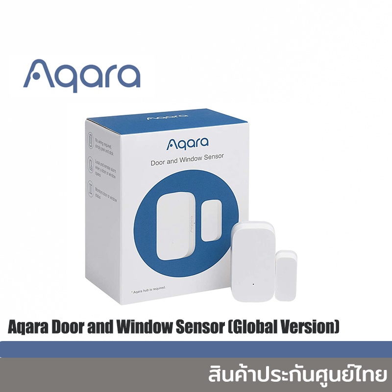 Aqara Door And Window Sensor (Global Version) เครื่องติดตามสถานะการเปิดหรือปิดประตูและหน้าต่าง ...