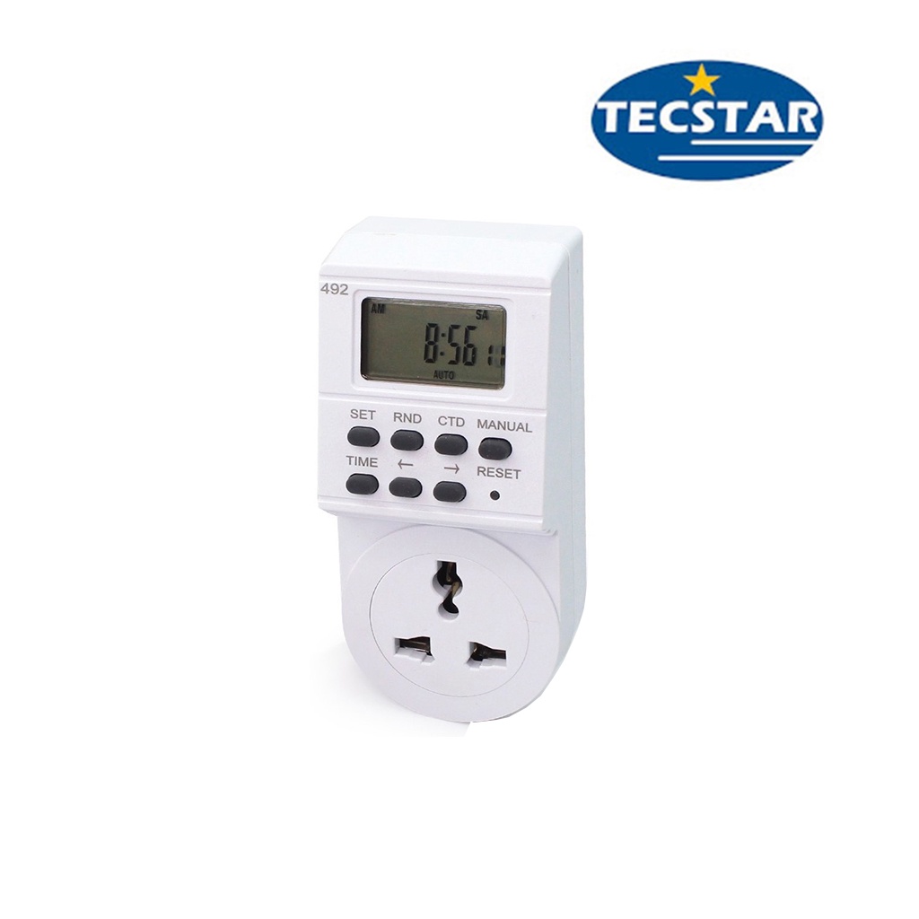 ปลั๊กไฟตั้งเวลาแบบดิจิตอล TECSTAR | Shopee Thailand