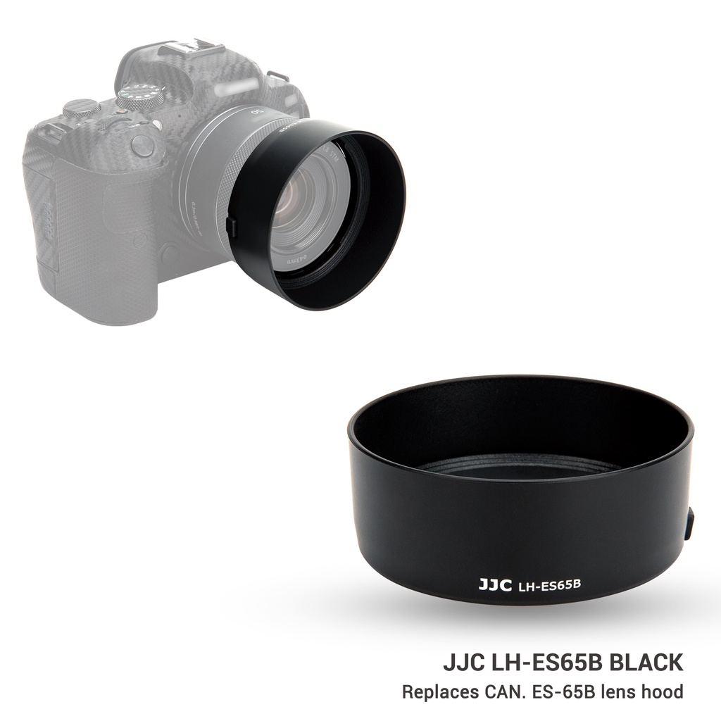 JJC ES-65B เลนส์ฮูดเฉพาะสำหรับเลนส์ Canon RF 50mm f/1.8 STM เปลี่ยนเลนส์ฮูด Canon ES-65B ...