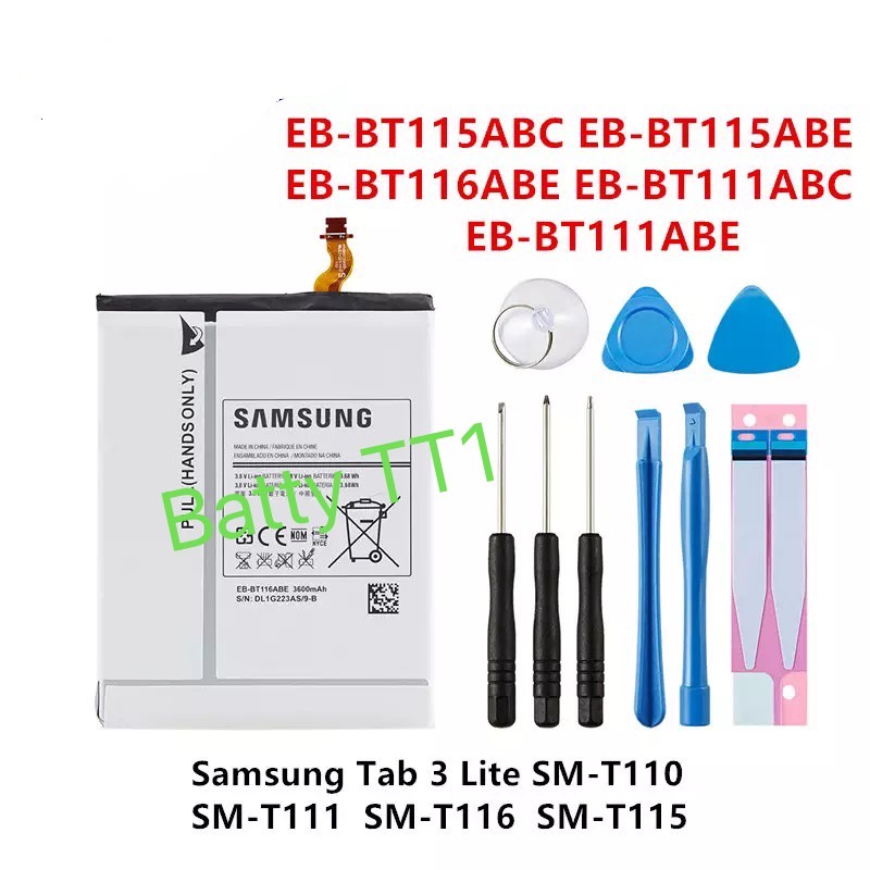 แบตเตอรี่ แท้ Samsung Galaxy Tab 3 Lite T110 T111 T116 EB-BT116ABE ...