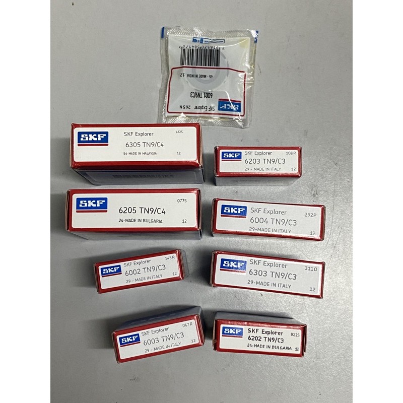 เอสเคเอฟ TN9 การแบก เส้นใย 6001 / 6002 / 6003 / 6004 / 6202 / 6203 / 6204 / 6205 / 6303 / 6305 ...