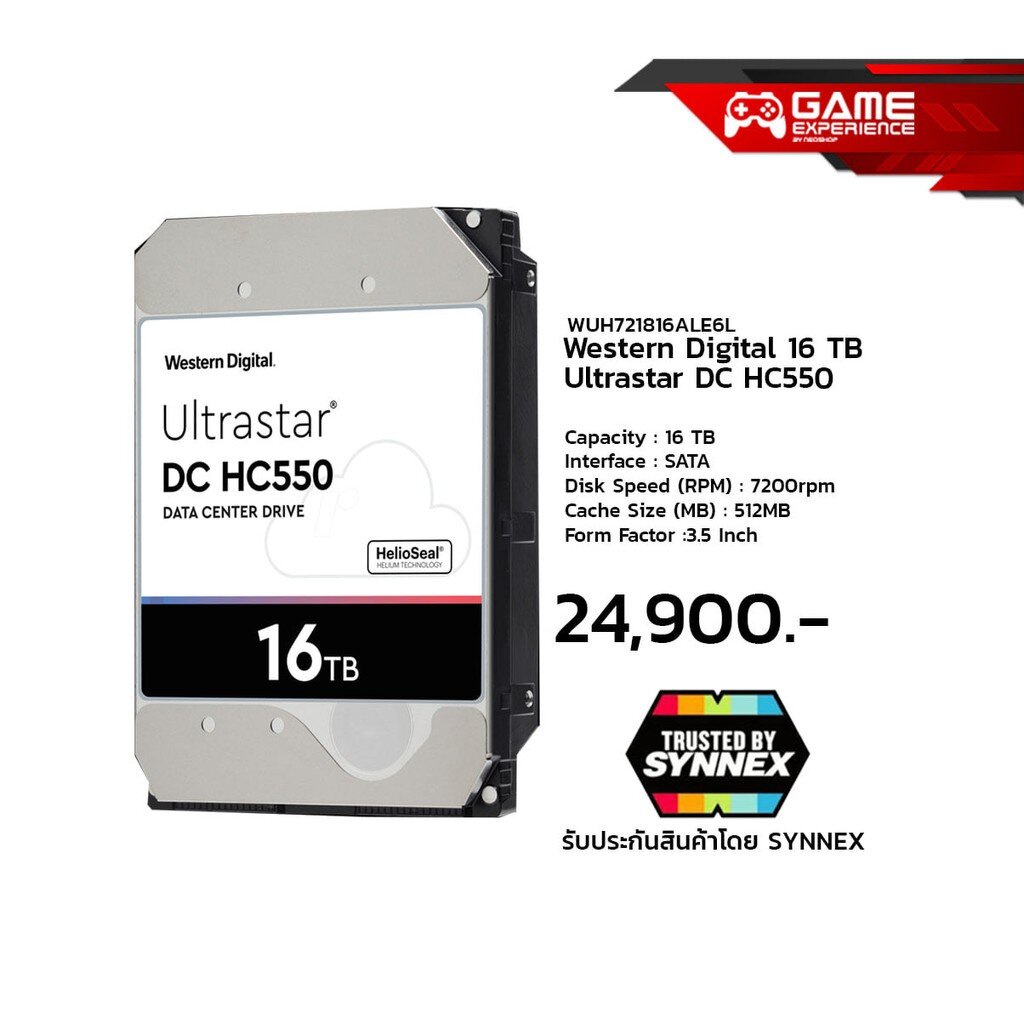 WD Ultrastar HDD Enterprise 16TB DC HC550 by Neoshop | Shopee Thailand
