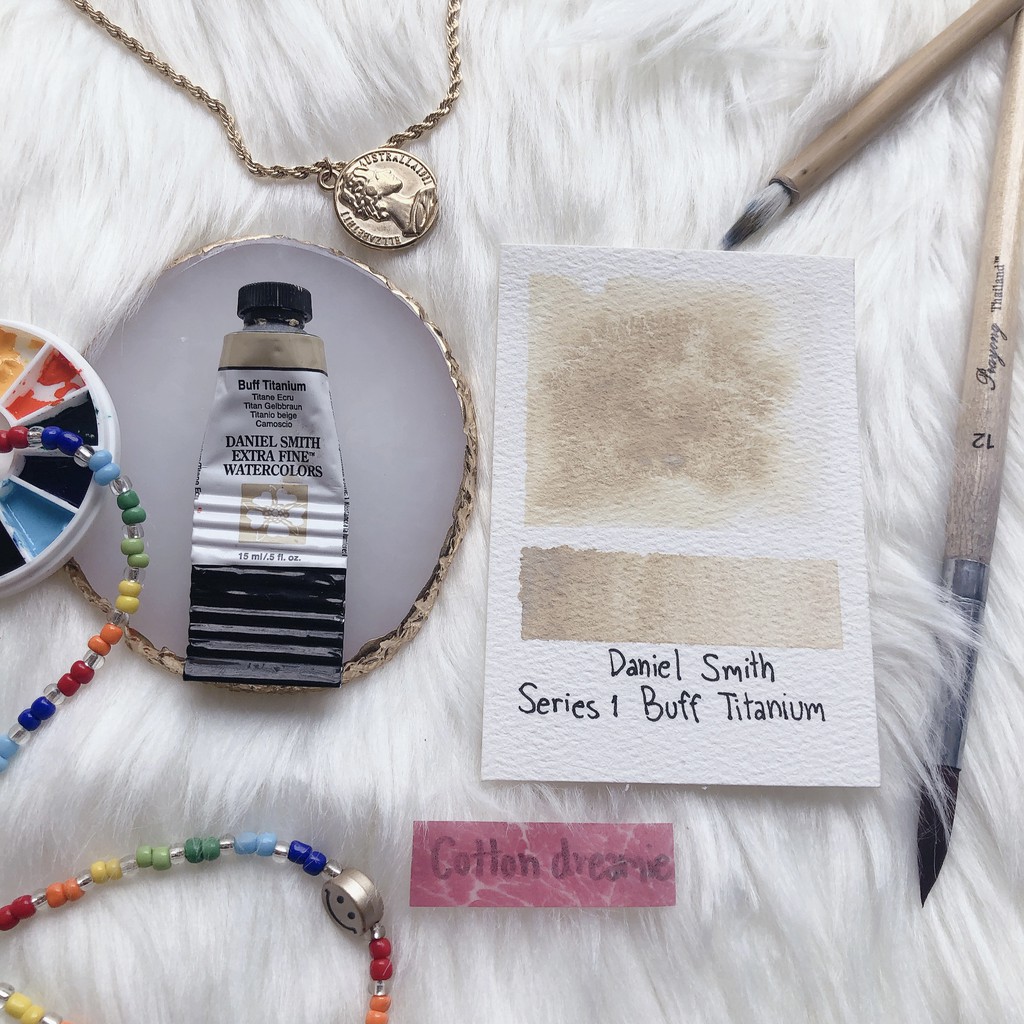สีน้ำ Daniel Smith เกรดอาร์ตติส Series 1 สี Buff Titanium แบ่งขาย2ml ...