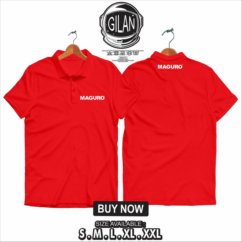 SAKAZUKI เสื้อโปโลคอปก FISHING MANIA MAGURO LOGO | Shopee Thailand