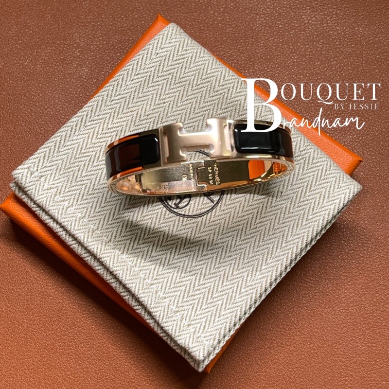 New hermes Clic Clac Pm rose gold | Shopee Thailand