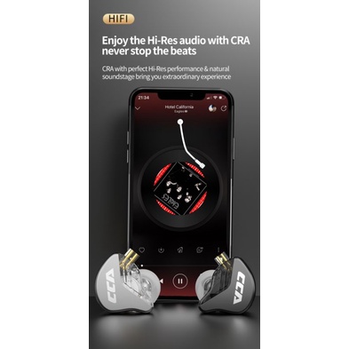 Cca CRA In Ear Monitor Single DD CCA CRA Driver CCA CRA Unit CCA CRA ...