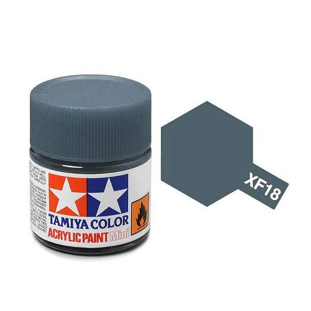 สีสูตรน้ำทามิย่า Tamiya Acrylic XF18 Medium Blue 10ml | Shopee Thailand