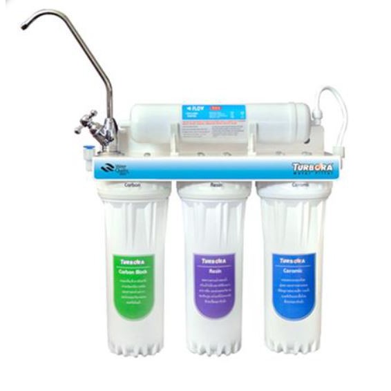 TURBORA เครื่องกรองน้ำดื่ม รุ่น 4P-CRS สีขาว | Shopee Thailand
