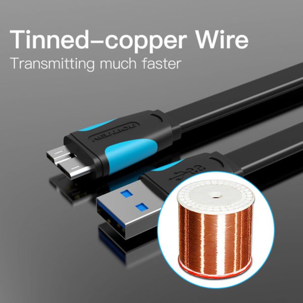 Vention HDD Cable สายภายนอก USB 3.0 ความเร ็ วสูง 5Gbps สายแบน | Shopee ...