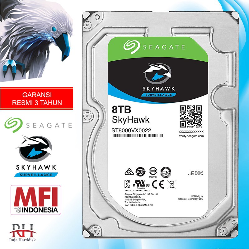 Seagate กล้องวงจรปิด 8tb / Seagate Cctv 8tb / Seagate Skyhawk 8tb 3.5 ...