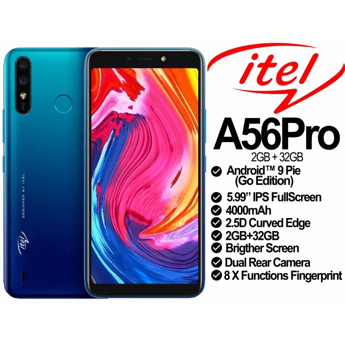 โทรศัพท์มือถือ itel A56 Pro (2/32) ประกันศูนย์ 1ปี | Shopee Thailand