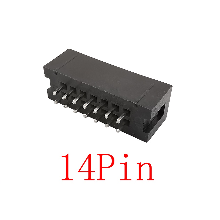 100Pcs DC3 Header Straight Pin PCB Connector DC3 6-50P 2.54mm Pitch Double-spaced ISP Male ...