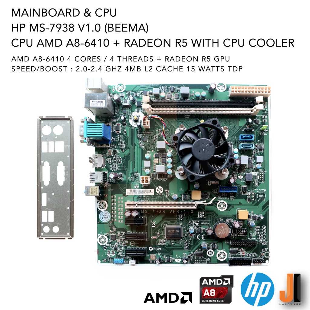 ชุดสุดคุ้ม Mainboard + AMD APU A8-6410 With Radeon R5 (Beema) 2.0-2.4 ...