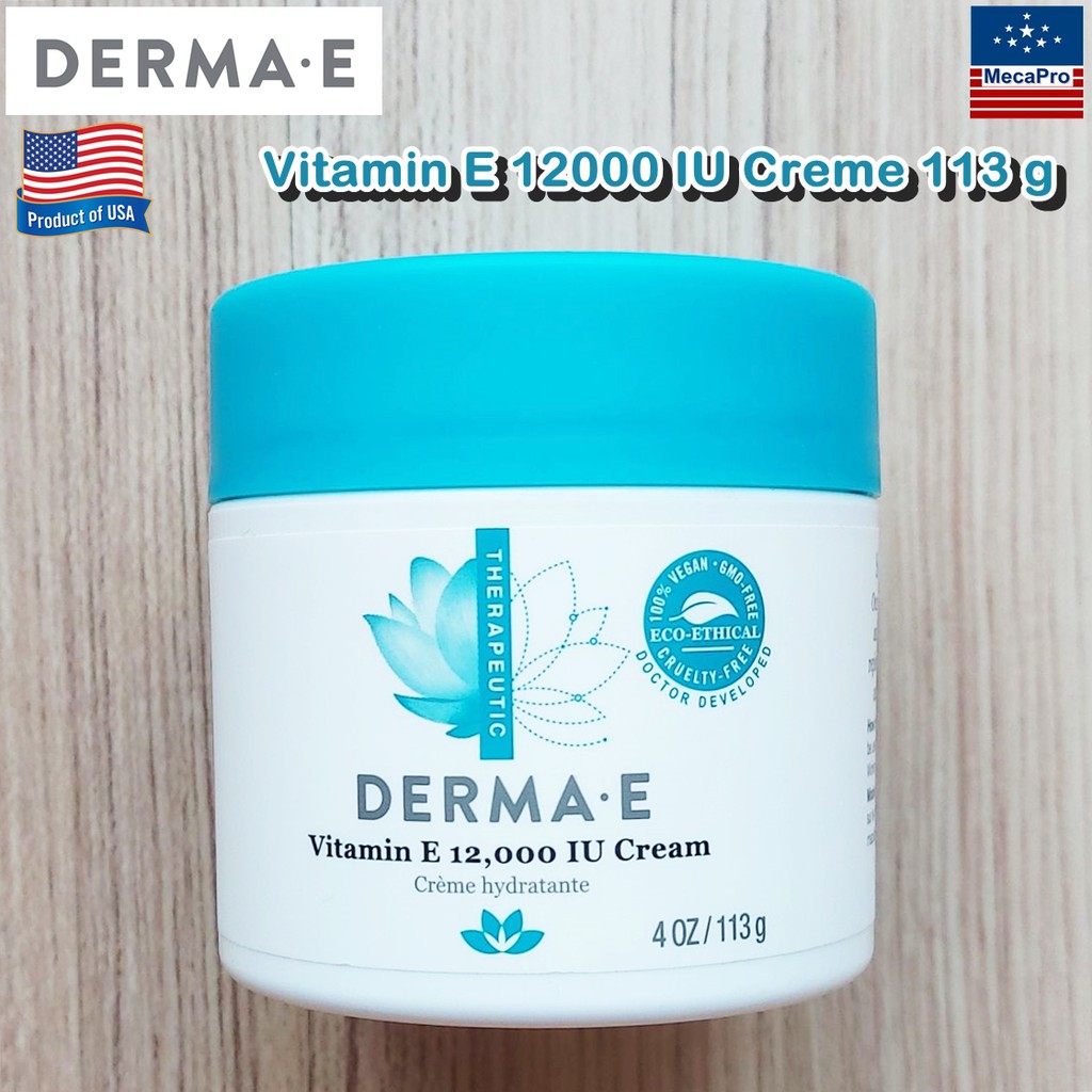 Derma E® Vitamin E 12000 IU Creme 113 g ครีมบำรุงผิวหน้า วิตามินอี ...