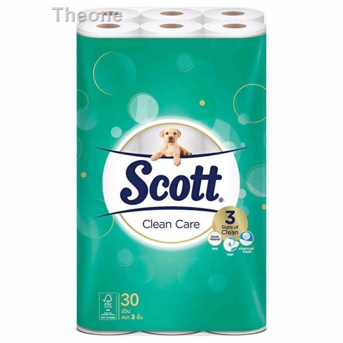 ร้านของเราเปิดตลอด 24 ชั่วโมง☃ สก๊อตต์ คลีนแคร์ กระดาษชำระ หนา3ชั้น ...