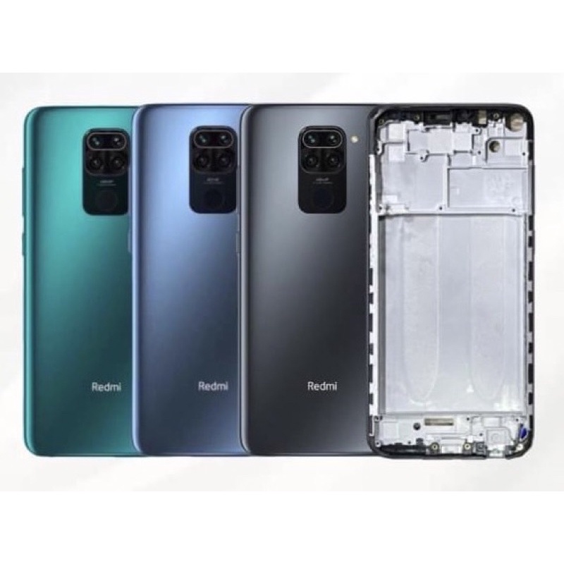 บอดี้ชุด Redmi note9 ฝาหลัง+แกนกลาง bodyชุด มี 3สี ฟ้า,เขียว,ดำ ...