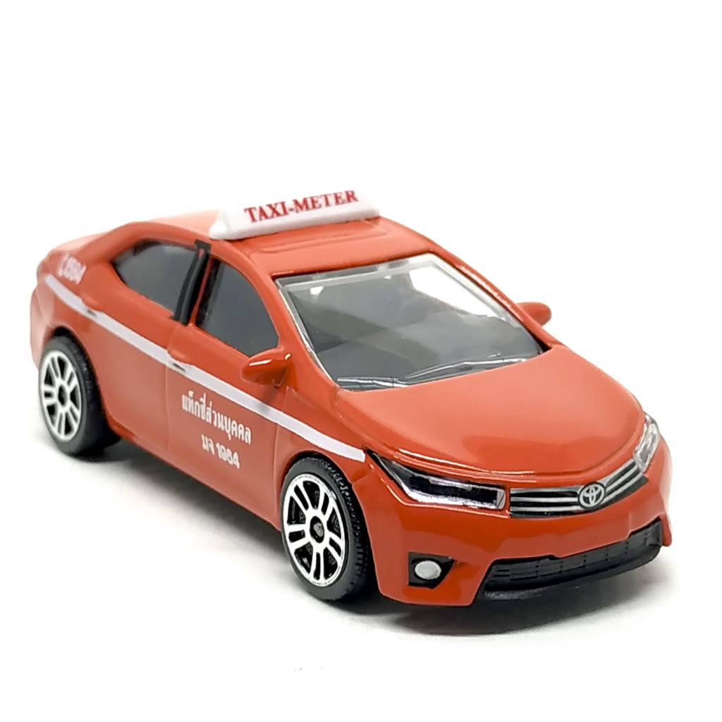 Majorette Toyota Corolla Altis - Thai Taxi - Red Color - White Stripes ...