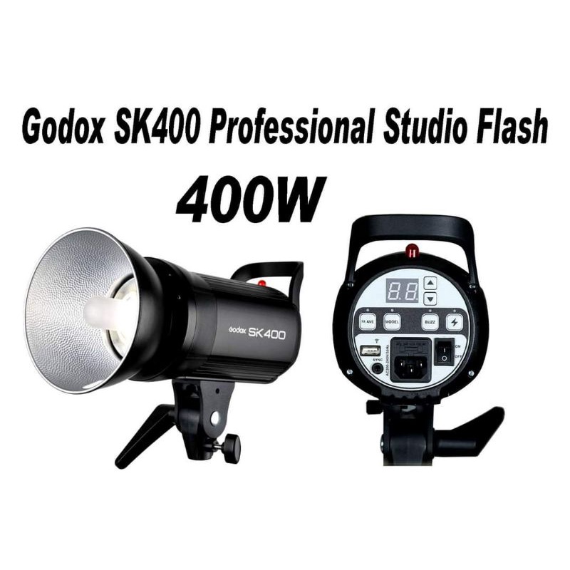 Godox SK-400 ไฟแฟลชสตูดิโอ c/w Softbox และขาตั้ง มือสอง | Shopee Thailand