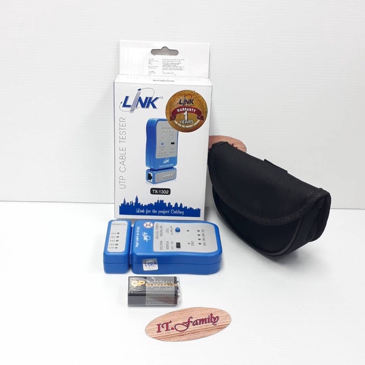 เครื่องมือทดสอบสายแลนและสายโทรศัพย์ UTP CABLE TESTER (TX-1302) LINK ...