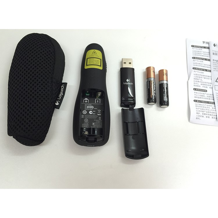 Logitech R400 Wireless Presenter Laser Pointer - Black (สีดำ) ของแท้ | Shopee Thailand
