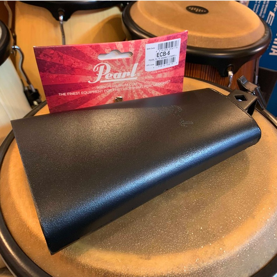 [รุ่นขายดี!] คาวเบลล์ Cowbell Pearl ECB-6 เพิร์ล 8 นิ้ว / CMC สีดำ คาเบล คาวเบล ใช้ร่วมกับกลอง ...