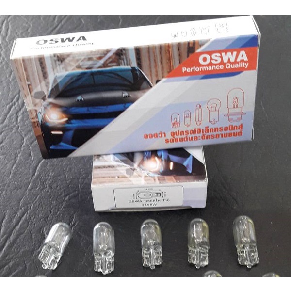 หลอดไฟ T10 (เสียบขาว) 24V/5W OSWA (9.5x25mm) #T10-OSWA | Shopee Thailand