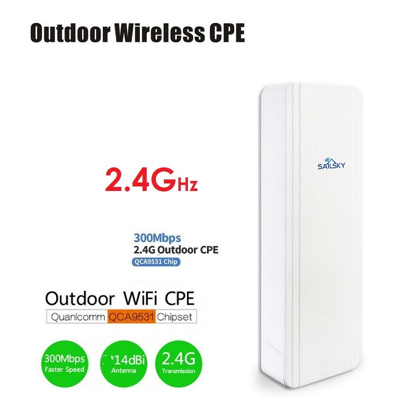 Outdoor Wireless CPE 300Mbps 2.4GHz Access Point WIFI Antenna Wifi ...