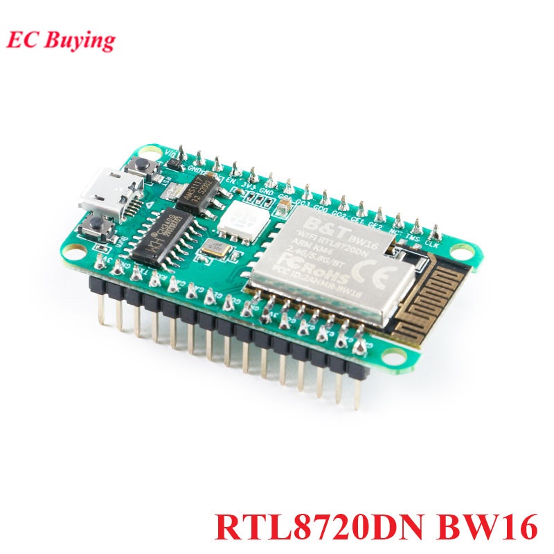 โมดูลอินเตอร์เฟซไร้สาย RTL8720DN BW16 BW16-Kit BLE5.0 Dual-band Wifi BLE 5.0 Wifi IIC I2C SPI ...