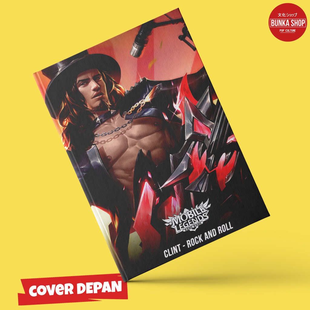 สมุดโน๊ตบุ๊ค ขนาด A5 ลาย Mobile Legends Clint Rock and Roll | Shopee ...