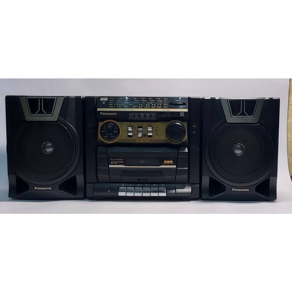 วิทยุเทปหูหิ้ว Panasonic รุ่น RX-CS730 แยกลำโพงได้ เสียงดี เสียงดัง ฟัง ...